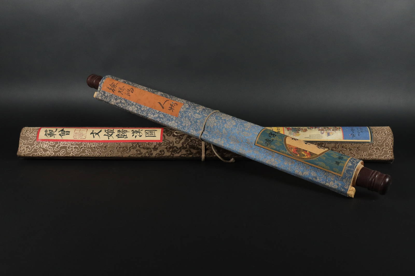 2 Chinese Long Scroll Auction