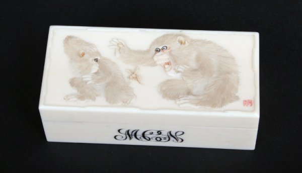 Japanese Ivory Box C.1900