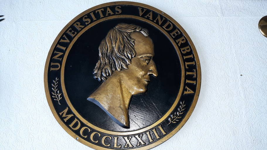 Vanderbilt University Seal Plaque Metal Mdccclxx111 16"