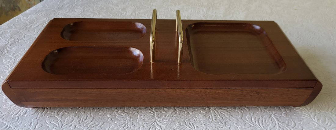 Mcm Solid Walnut Dresser Valet By Misson ! Auction