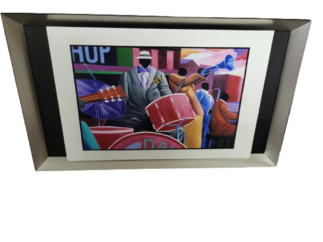 Ivey Hayes Jazz Drummer Modern 3d Framed Art Auction