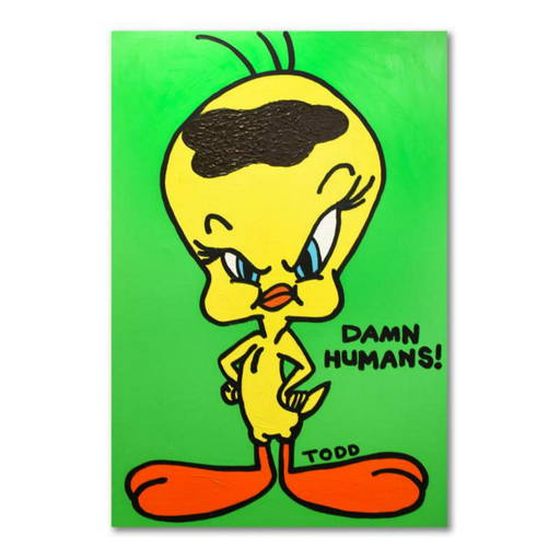 Todd Goldman, "humans" Original Acrylic Painting On