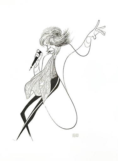 Al Hirschfeld Original Lithograph On Paper "mick
