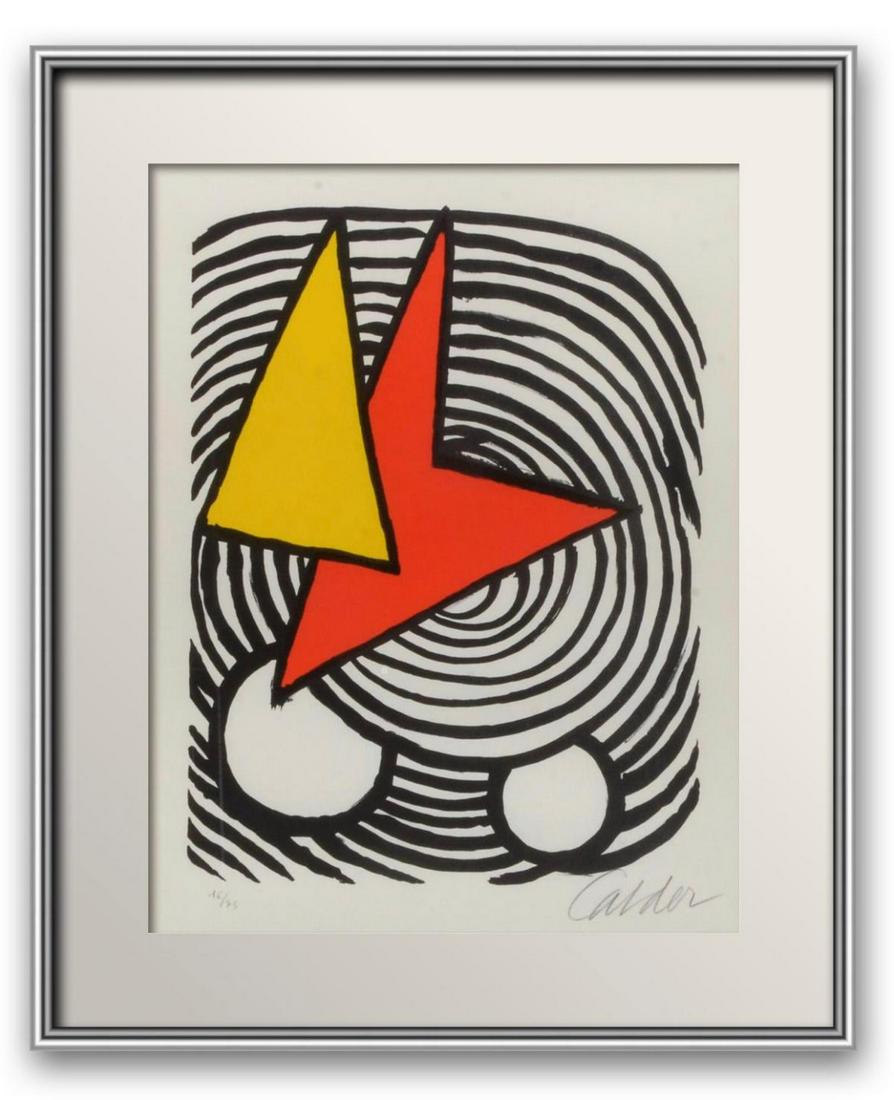 For Auction: Alexander Calder Hand Signed and Numbered Lithograph on ...
