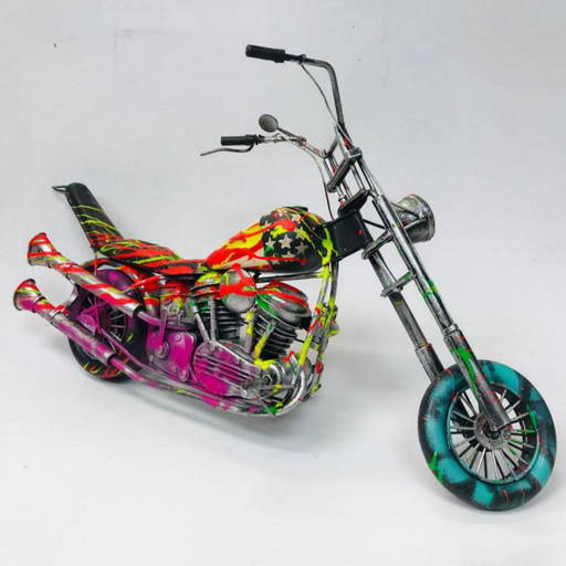 E.M. Zax- Hand Painted metal sculpture "Harley - Dec 05, 2021 ...