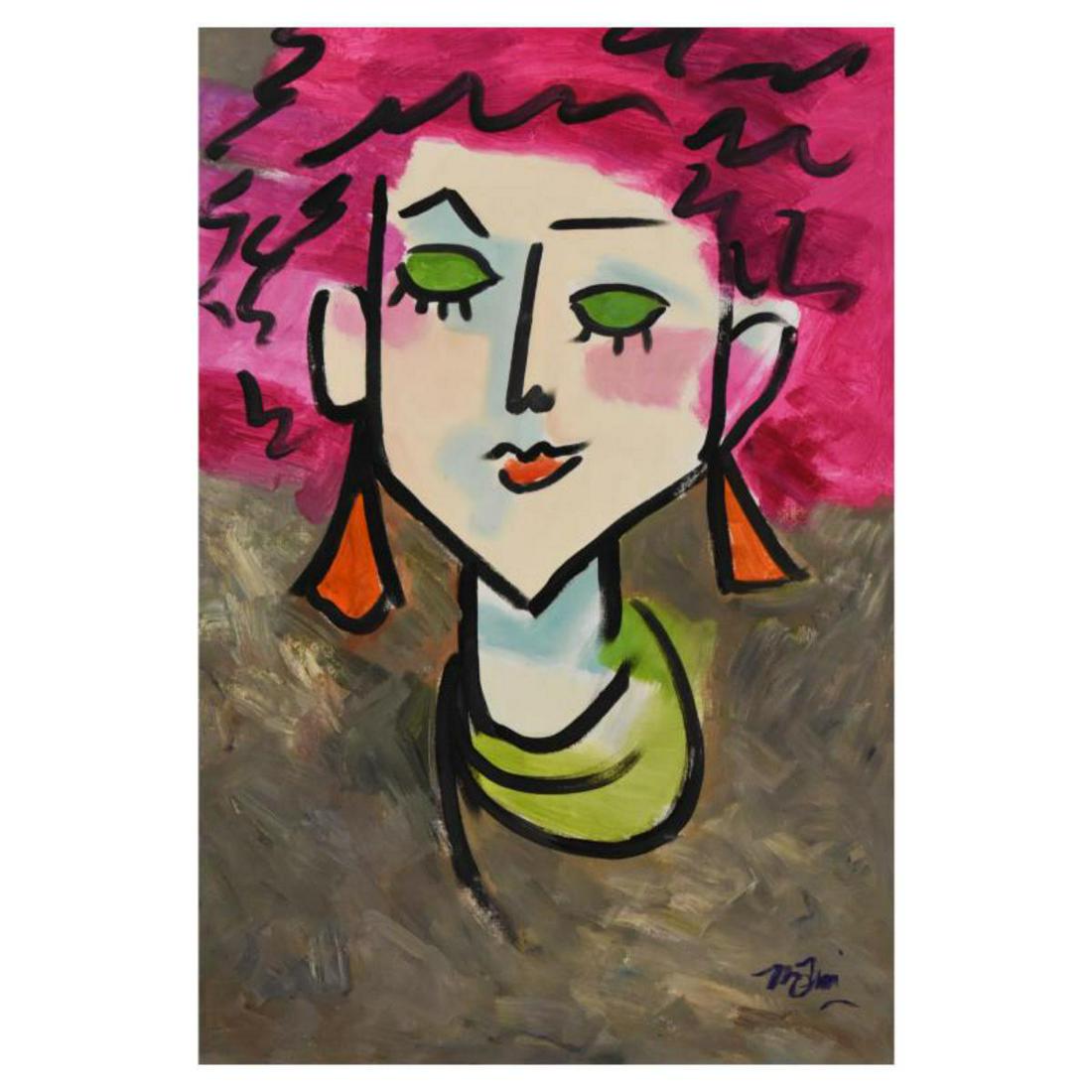 Mani, Original Oil Painting on Canvas (24" x 36"), Hand Signed with ...