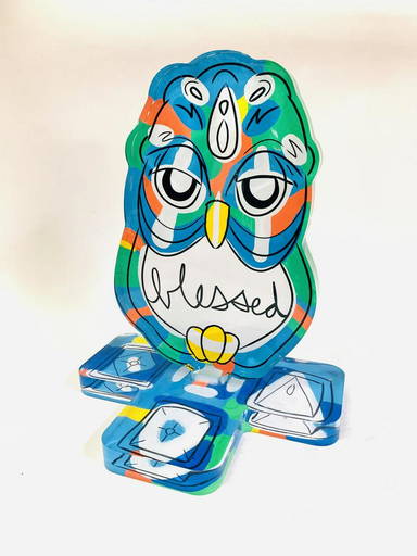 David Le Batard (lebo) Acrylic Painting On Plexiglass Sculpture ...