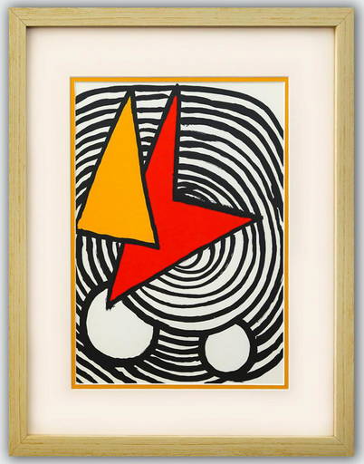 Alexander Calder- Lithograph "DLM201 - TRIANGLE ET QUADRILATERE" (#0220 ...