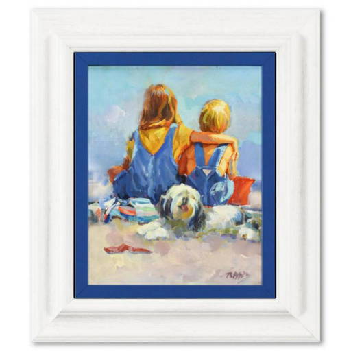 Lucelle Raad, Framed Original Acrylic Painting On Canvas, Hand Signed ...