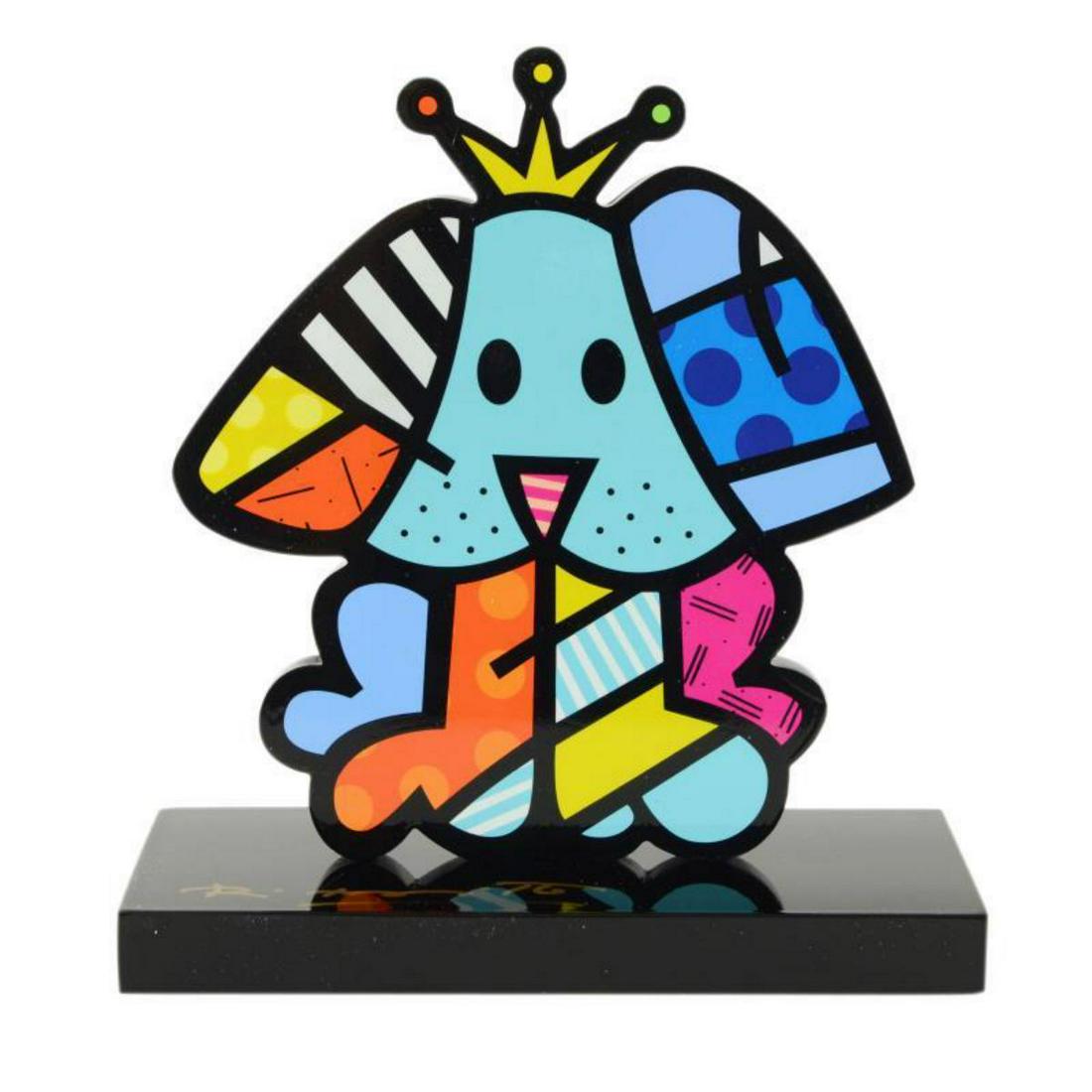 Britto "royalty" Hand Signed Limited Edition Sculpture; Authenticated.