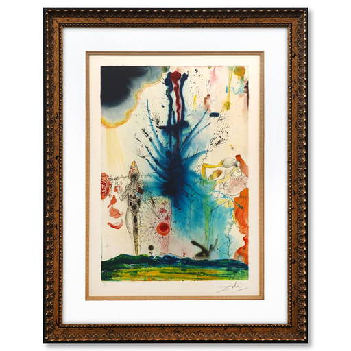 Salvador Dali Original Lithograph "the Land Of Milk And Honey"