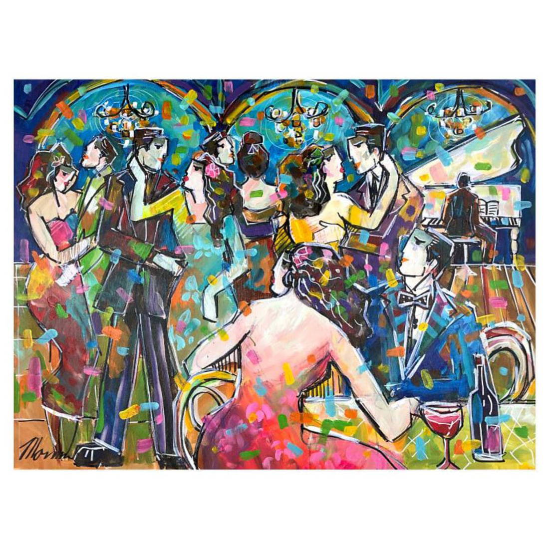 Isaac Maimon, Original Acrylic Painting On Canvas (40" X 30"), Hand ...