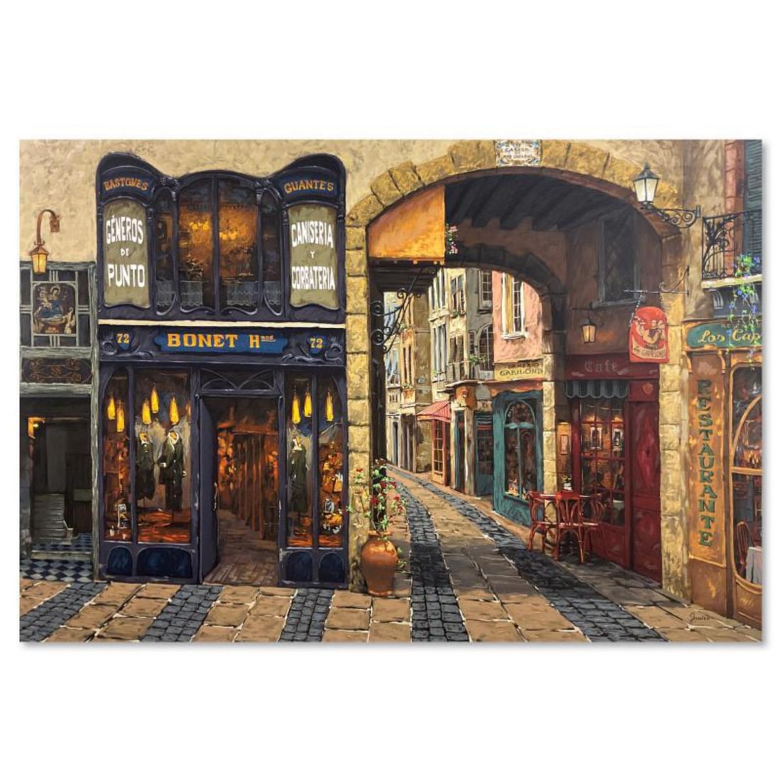 Viktor Shvaiko, "carrer De Catelonia" Hand Embellished Limited Edition ...