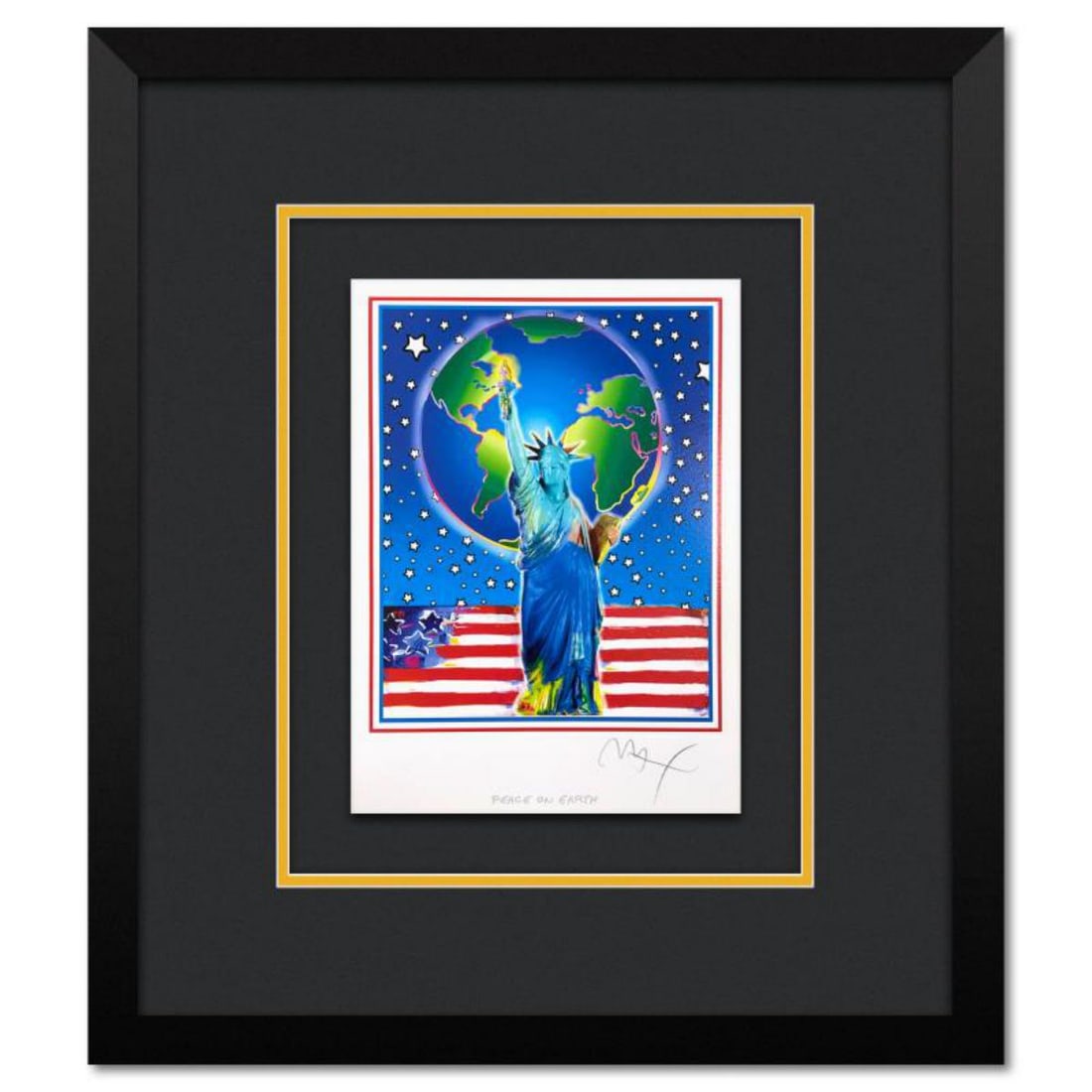 Peter Max, "peace On Earth Ii" Framed Limited Edition Lithograph ...