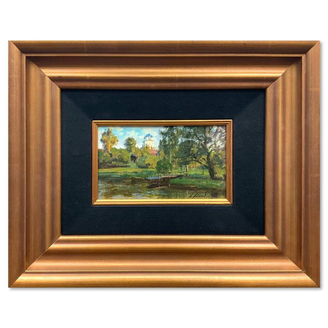 Alexander Akopov, "tuscany" Framed Original Oil Painting On Board, Hand ...