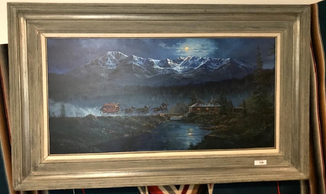 Framed Oil On Canvas By Tom J Dooley, Signed