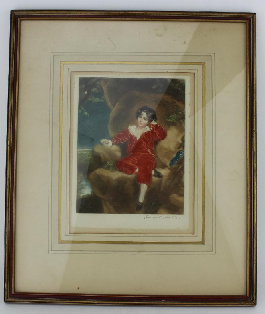 EDMUND WARDLE SIGNED "MASTER LAMBDON" LITHOGRAPH