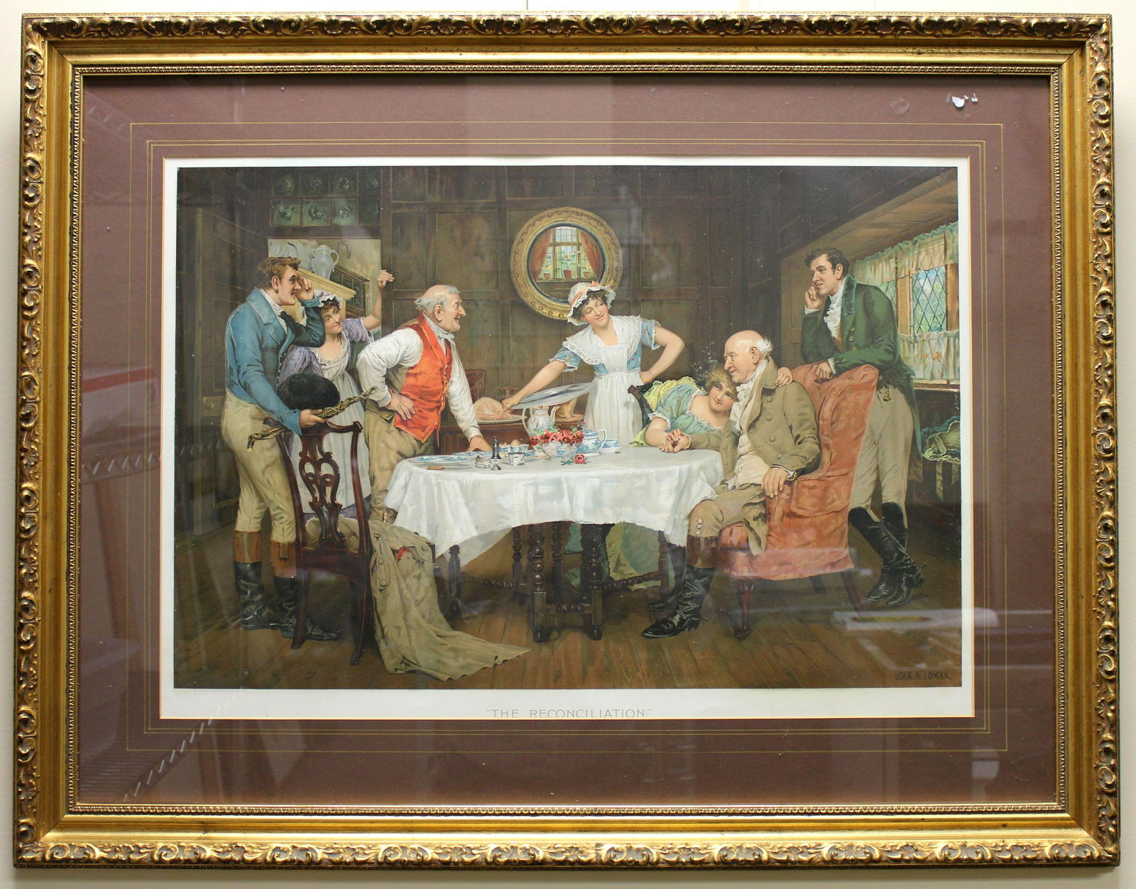 John A. Lomax, "the Reconciliation", Lithograph