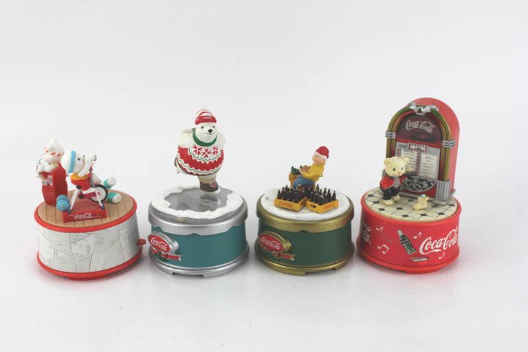 Four Coca Cola Music Boxes