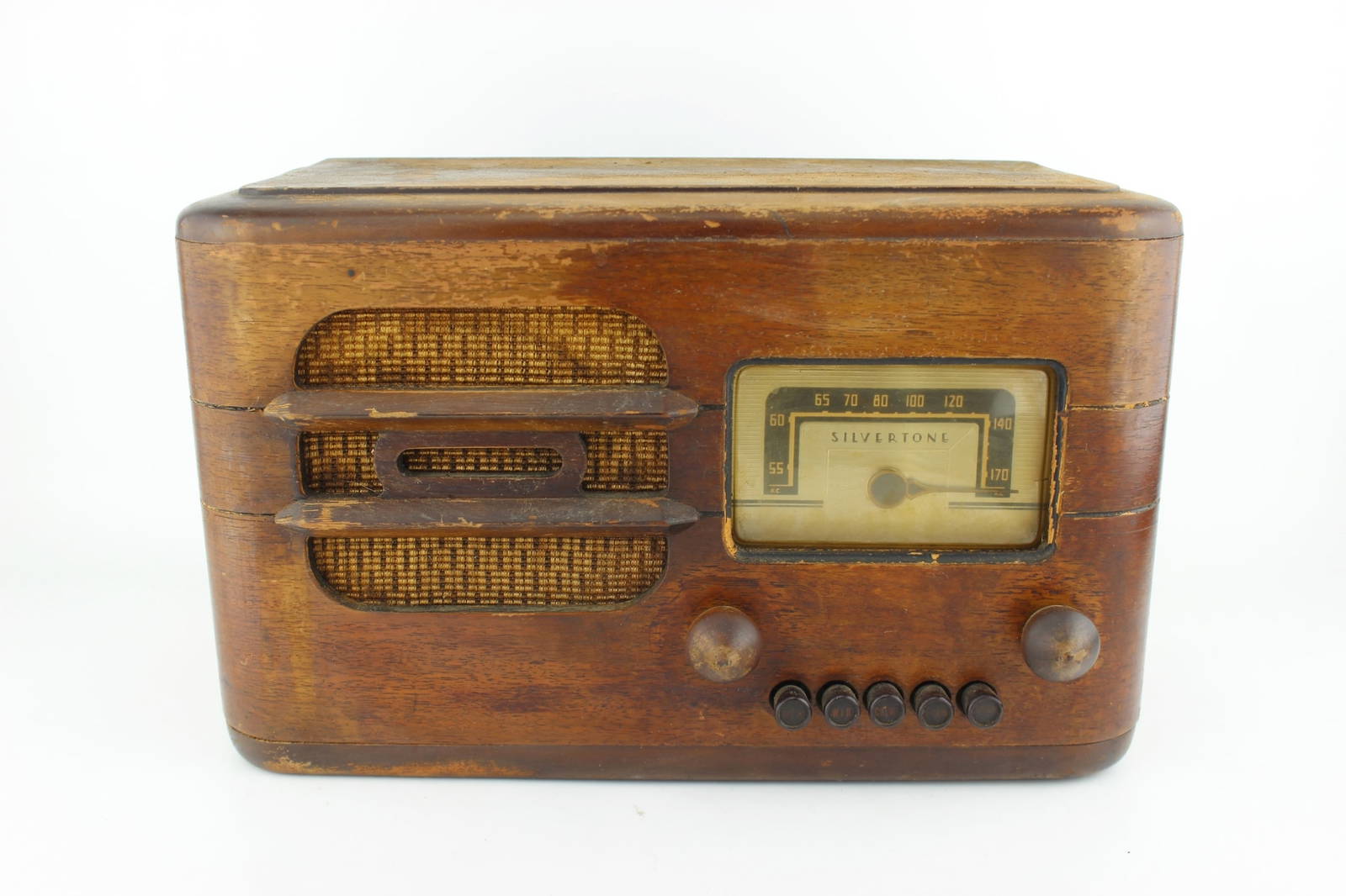 Silvertone Model 7227 Tube Radio Circa 1939 Auction