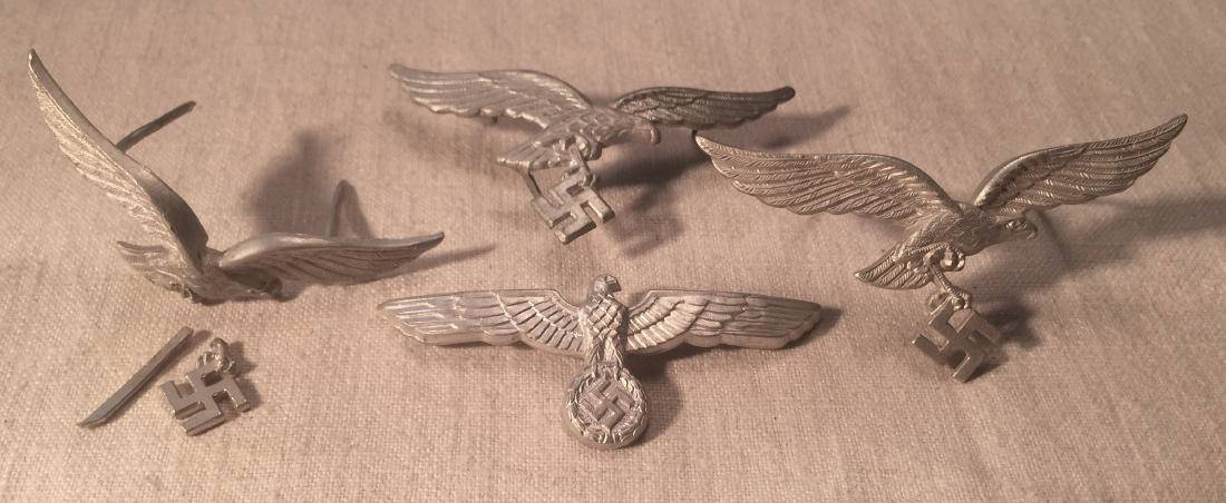Luftwaffe Eagle Cap Devices Wwii Nazi Germany