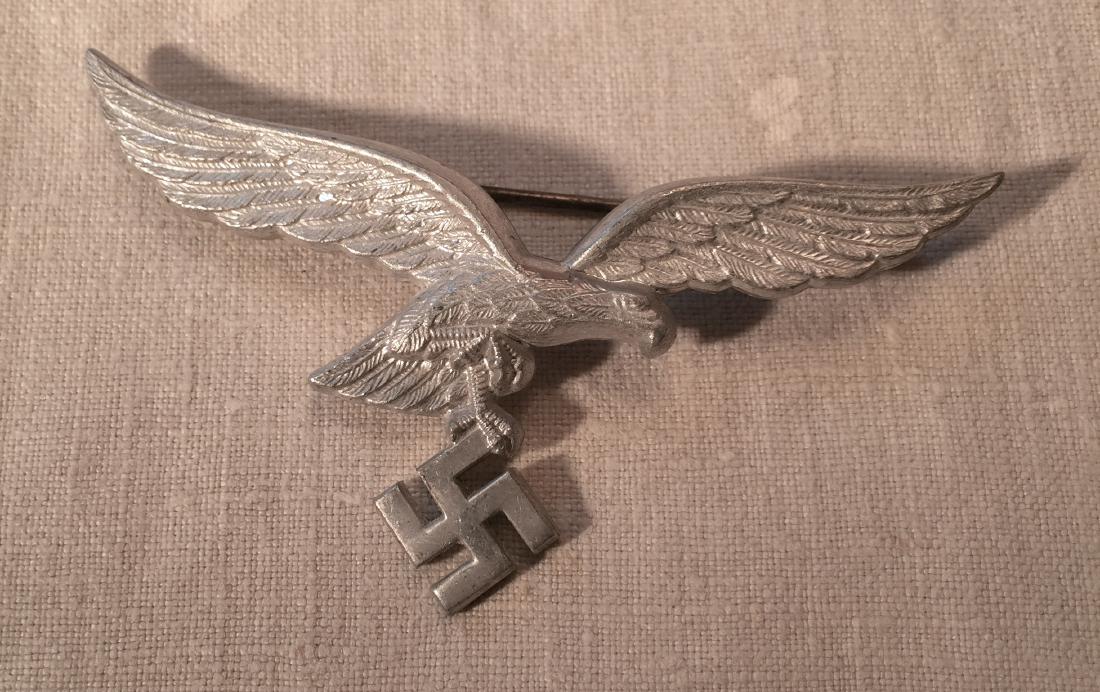 Wwii Nazi Luftwaffe Summer Tunic Pin Eagle