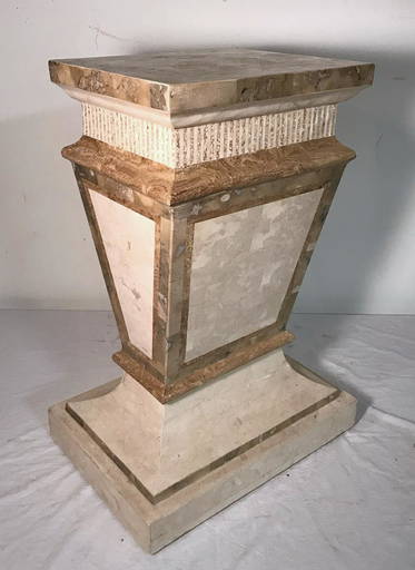 Tesselated Stone Display Pedestal