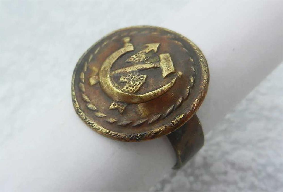 Original Russian WW2 Ring with Soviet Coat of Arms