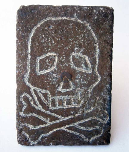 Original German Ww2 Badge Skull & Bones, 1941 1945