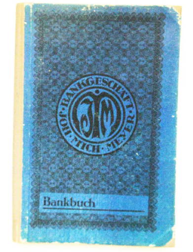 Rare German Ww2 Bank Book, 1931 1944
