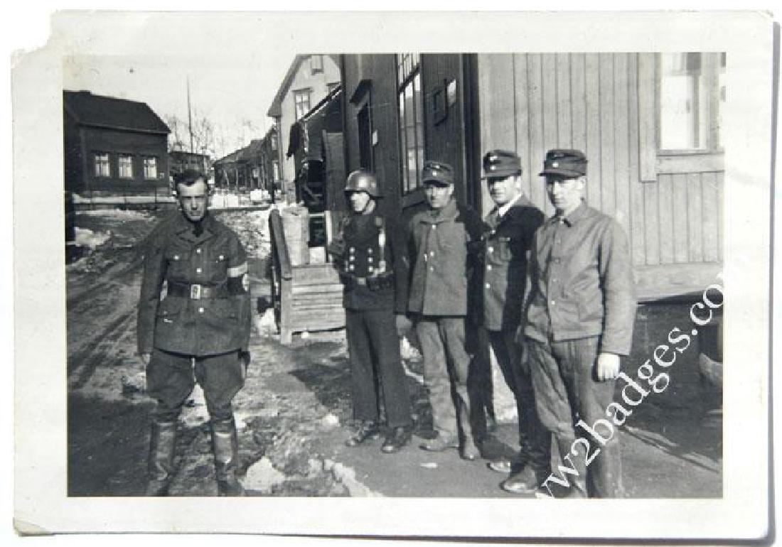 German Ww2 Photo With Todt Armband