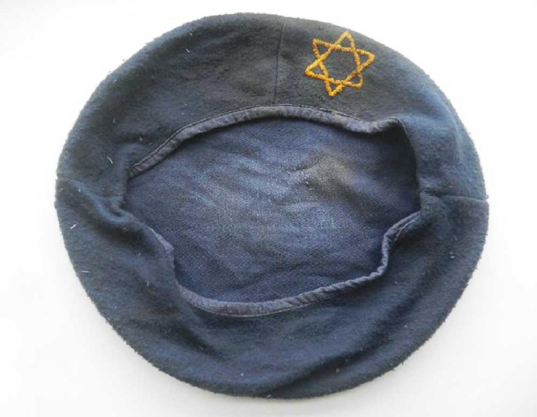 Original Jewish WW2 Cap Beret w. Star of David, 1941