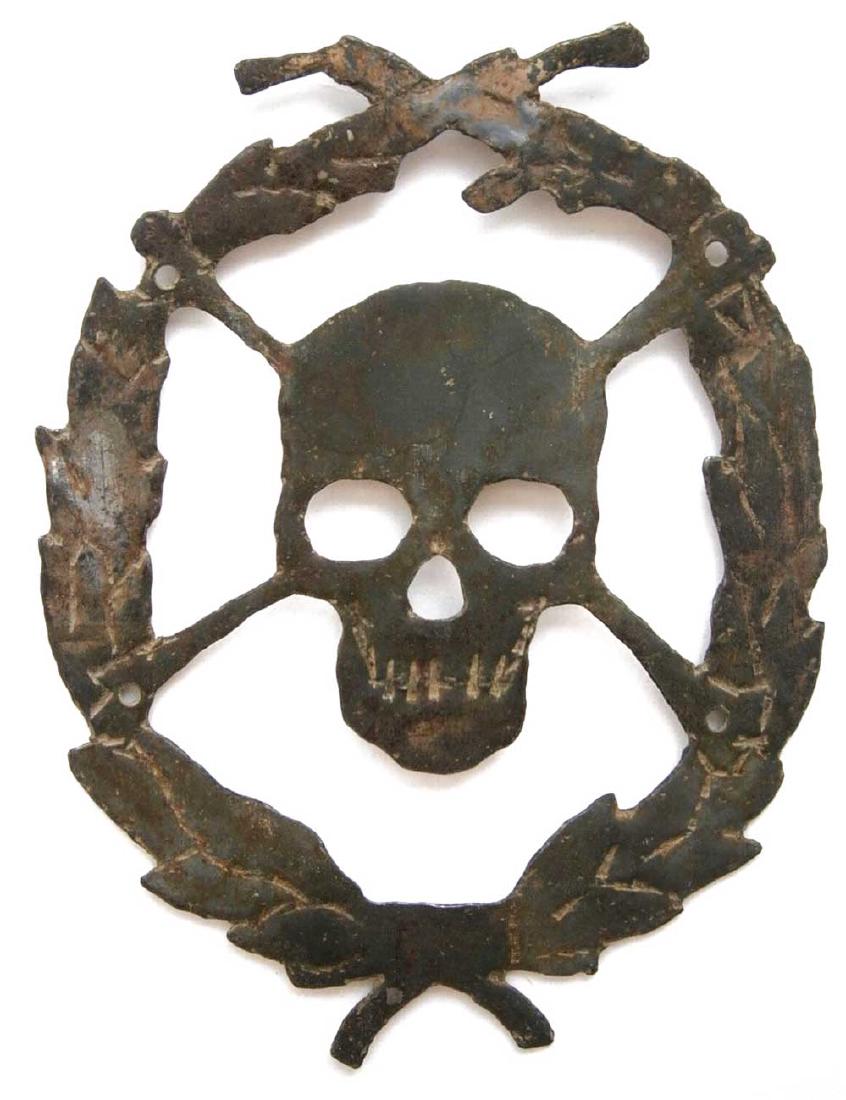 Original German WW2 Skull & Bones for Helmet, 1941