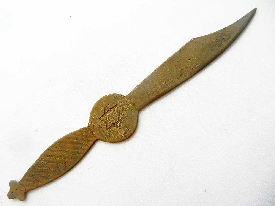 Original Jewish WW2 Knife for Envelopes w. Star of
