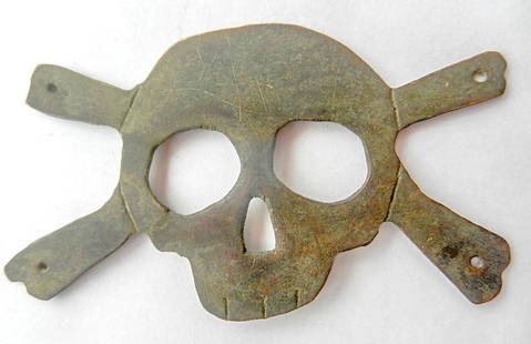 German Ww2 Kriegsmarine Anchor + Skull & Bones