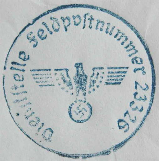 Rare German Ww2 Feldpost Stamp Ink