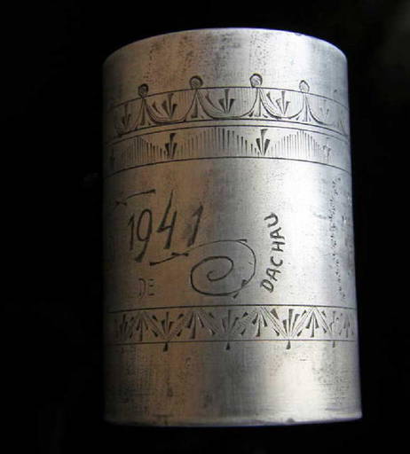 German Ww2 Metal Cup Fr. Dachau, 1941 Adolf Hitler