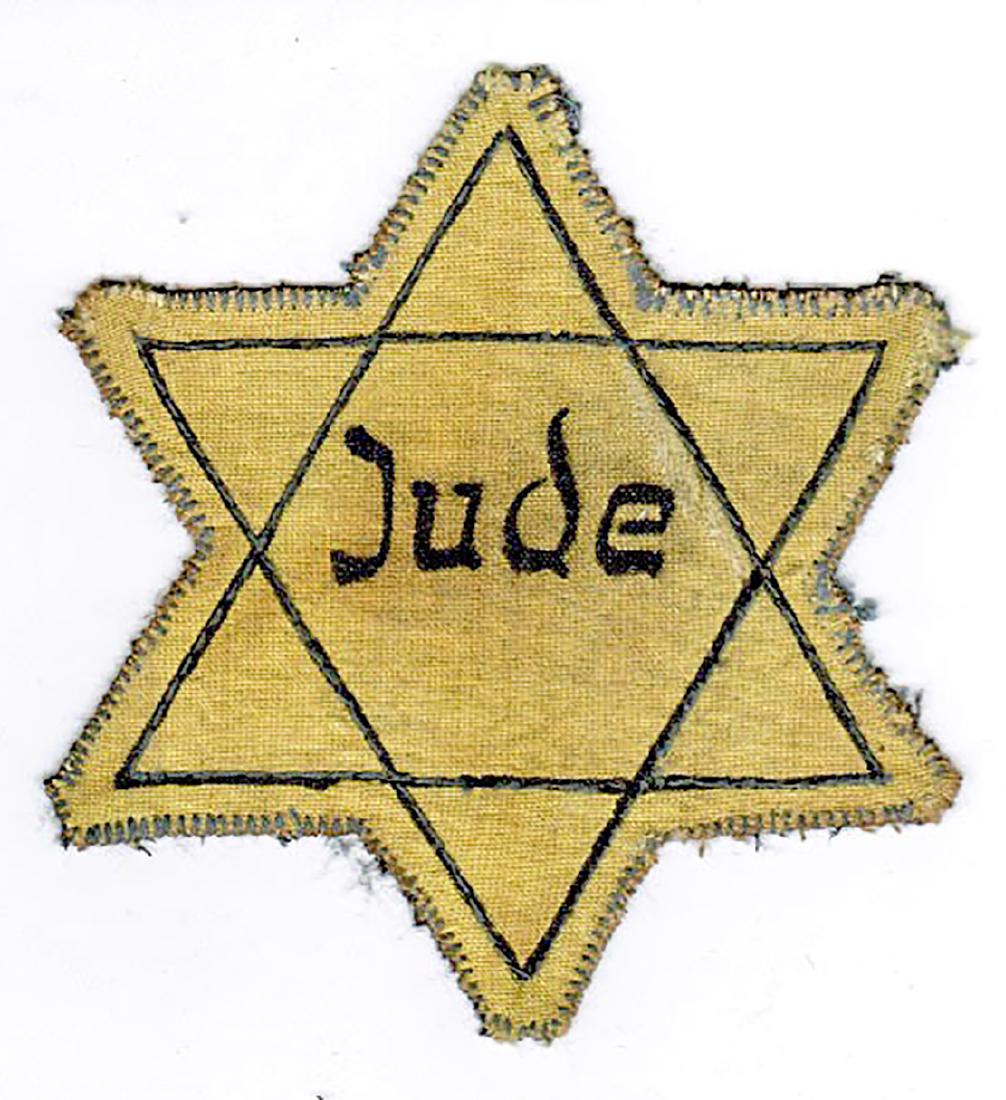 Jewish Ww2 Yellow Star Of David Jude Fr. Litzmannstadt