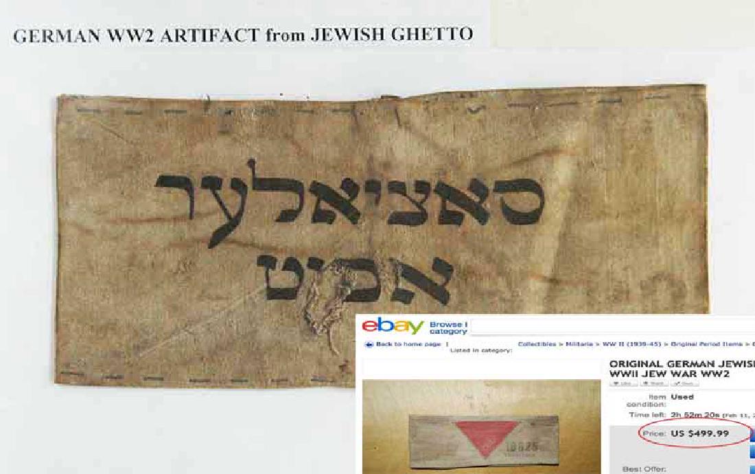 Jewish WW2 Armband fr. LITZMANNSDADT Ghetto