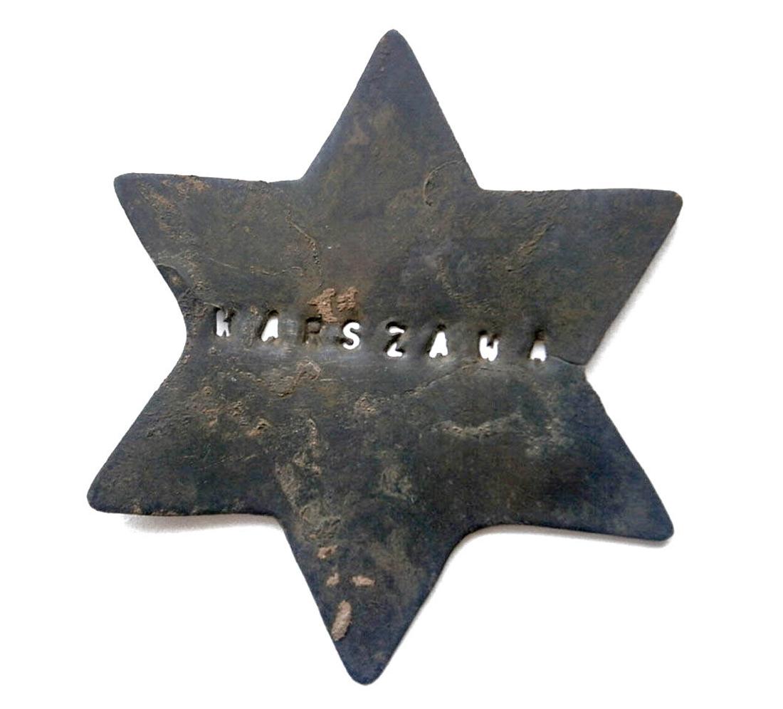 Jewish WW2 Star of David, WARSZAWA Judaica