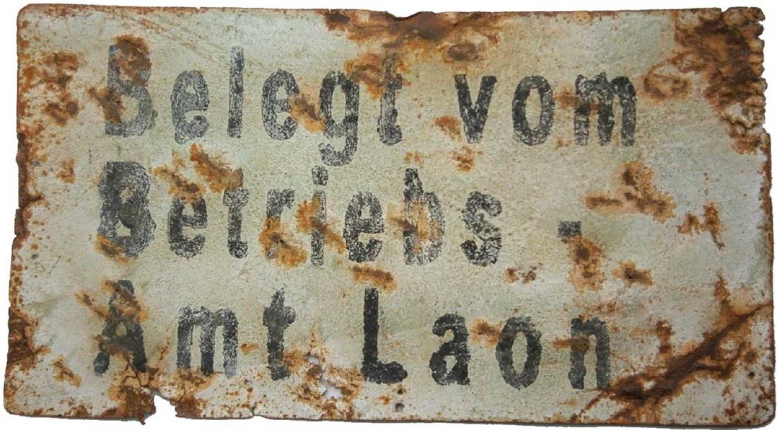 Original Rare German WW2 Sign for Field Hospital