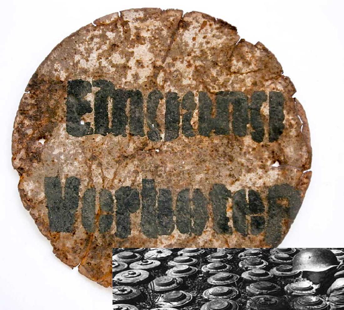 Original German WW2 Sign Entrance Forbidden