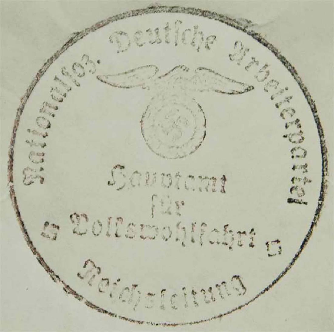 Rare German WW2 NSDAP Ink Stamp, 1939-1945