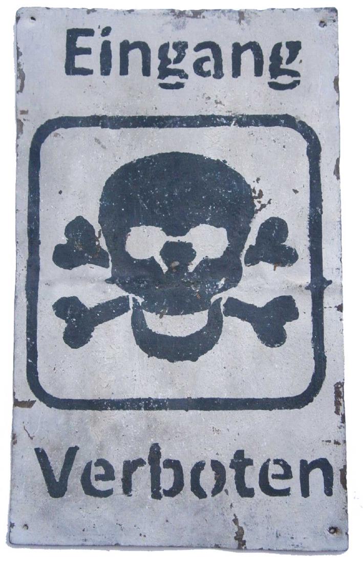 Original German WW2 Sign EINGANG VERBOTEN - Jan 20, 2019 | V.N ...