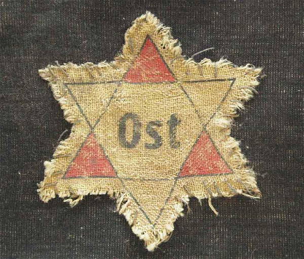 Jewish Ww2 Patch Ost Star Of David
