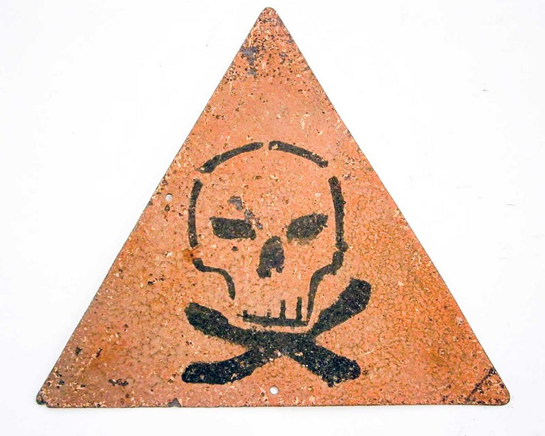 GERMAN WW2 SIGN STOP ENTRY w. SKULL & BONES - Oct 05, 2019 | V.N ...