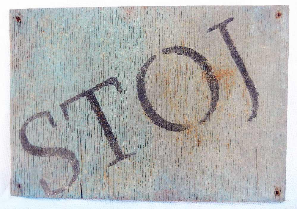 ORIGINAL GERMAN WW2 NAZI SIGN STOJ, HALT, STOP - Oct 05, 2019 | V.N ...