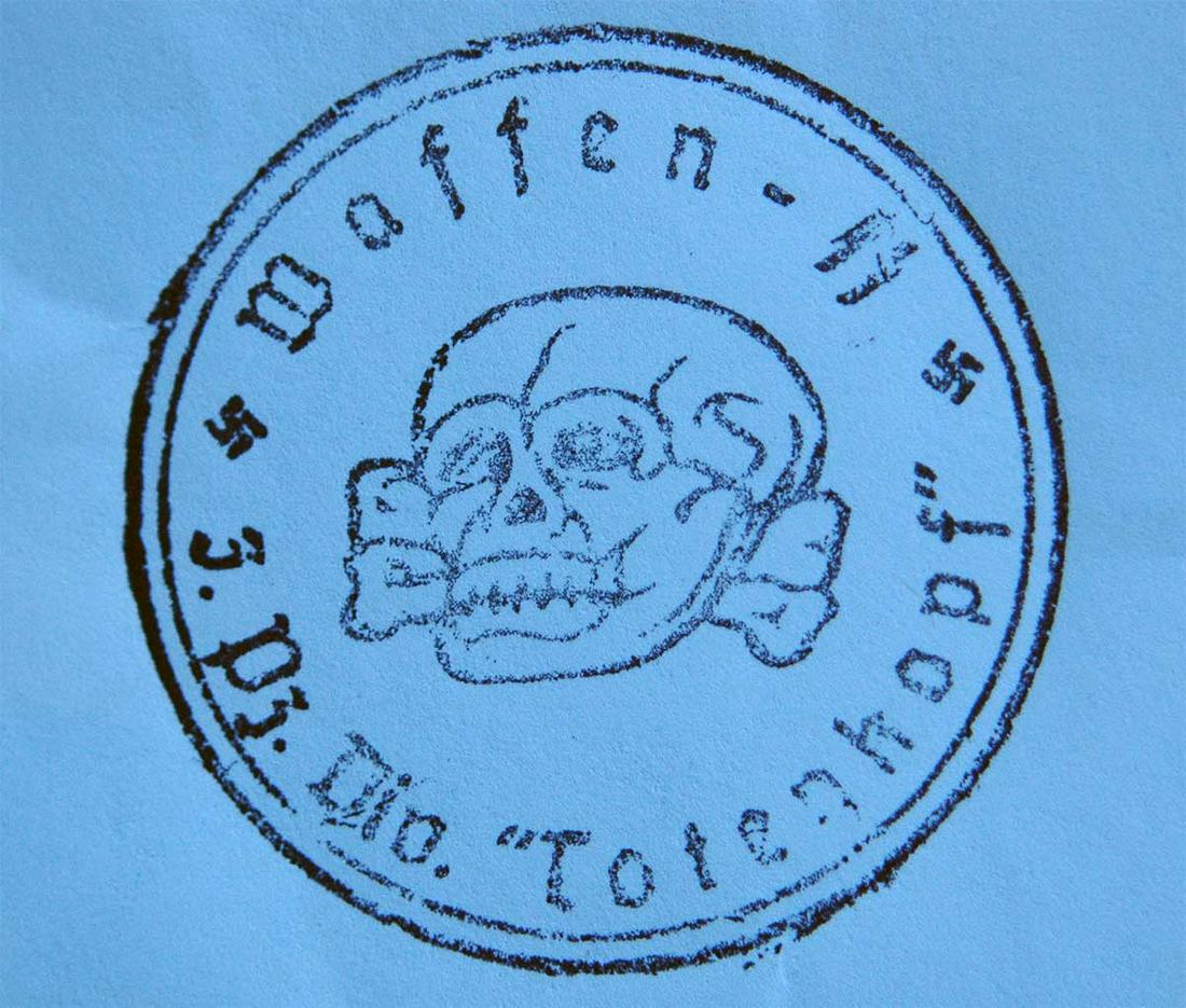 GERMAN WW2 NAZI SS STAMP w. SKULL & BONES - Oct 05, 2019 | V.N ...
