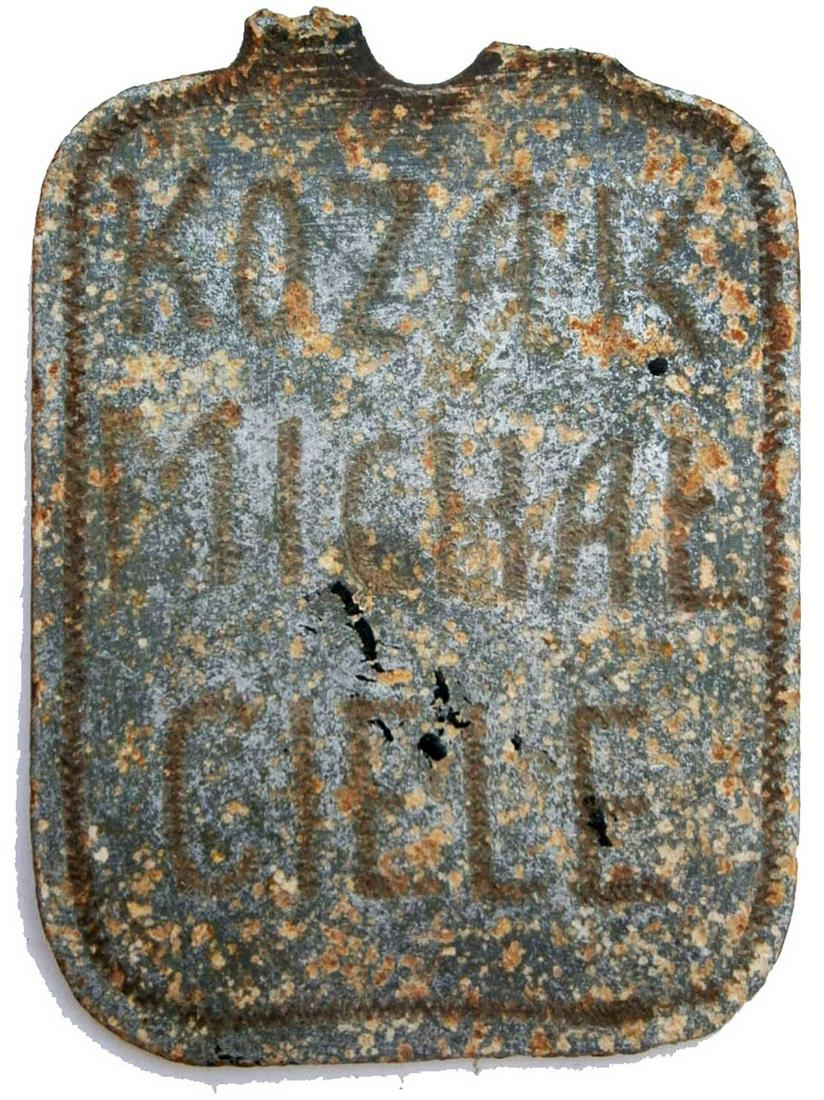 GERMAN WW2 DOG TAG for DON COSSACK VOLUNTEER - Dec 07, 2019 | V.N ...