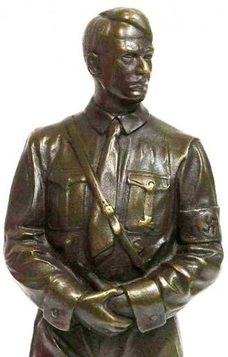 Adolf Hitler Bronze Statue Signed, 1937